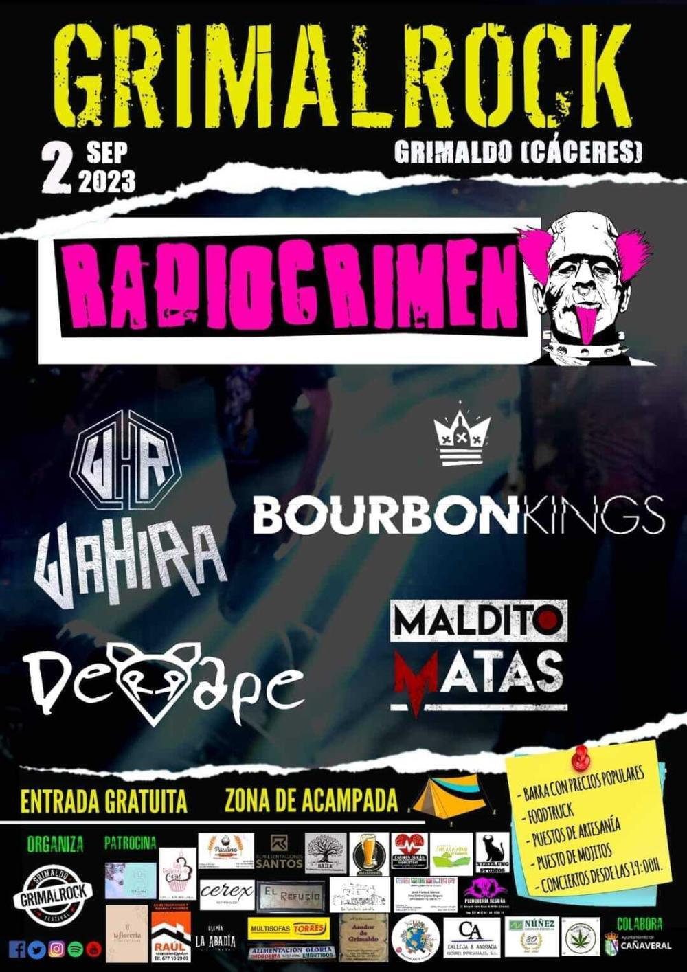 Horarios de la sexta edición del festival Grimal Rock | The sound of the embryo