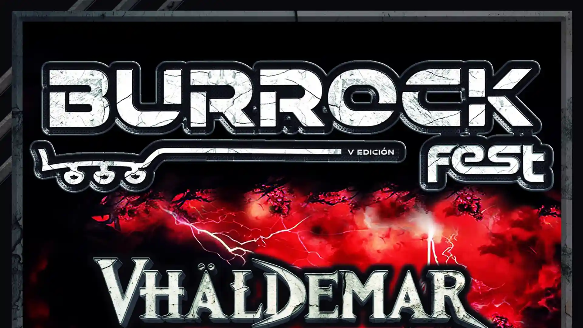 Cartel de la quinta edición del Burrock Fest - The sound of the embryo