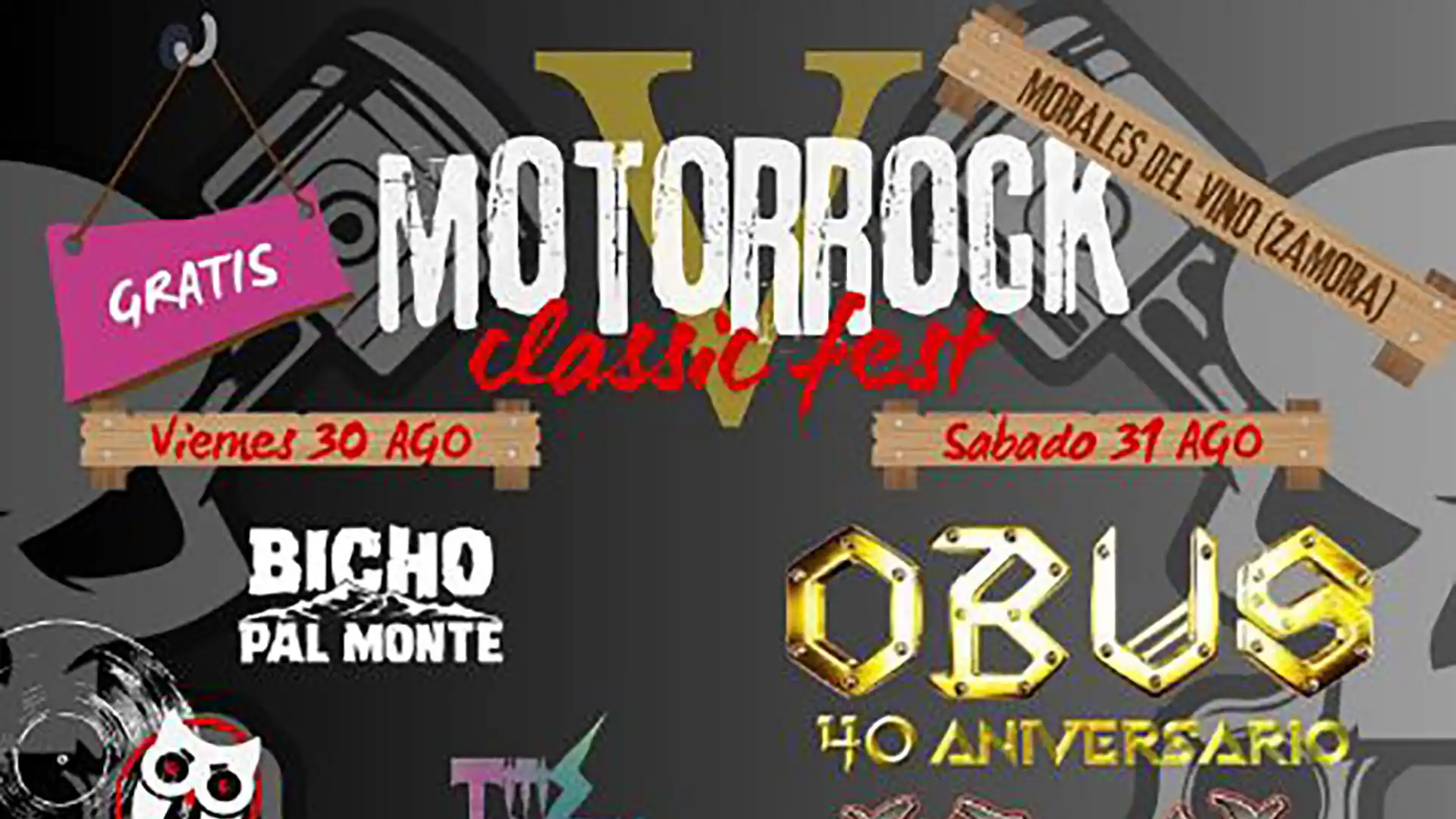 Cartel de la quinta edición del Motorrock Classic Fest - The sound of ...